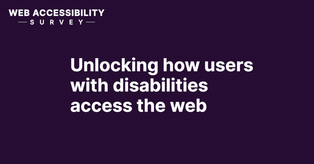 Web Accessibility Survey